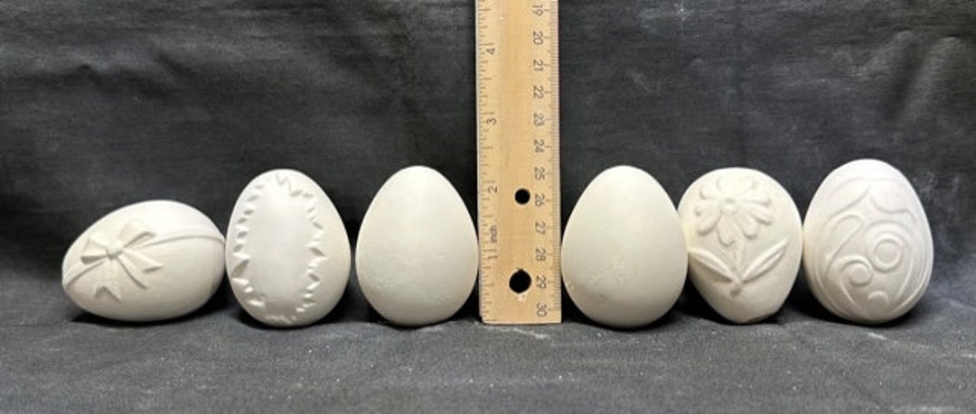 Ready to Paint Ceramic Bisque Duncan Decorated Eggs - Etsy