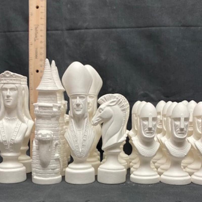 Ceramic Chess Set - Etsy