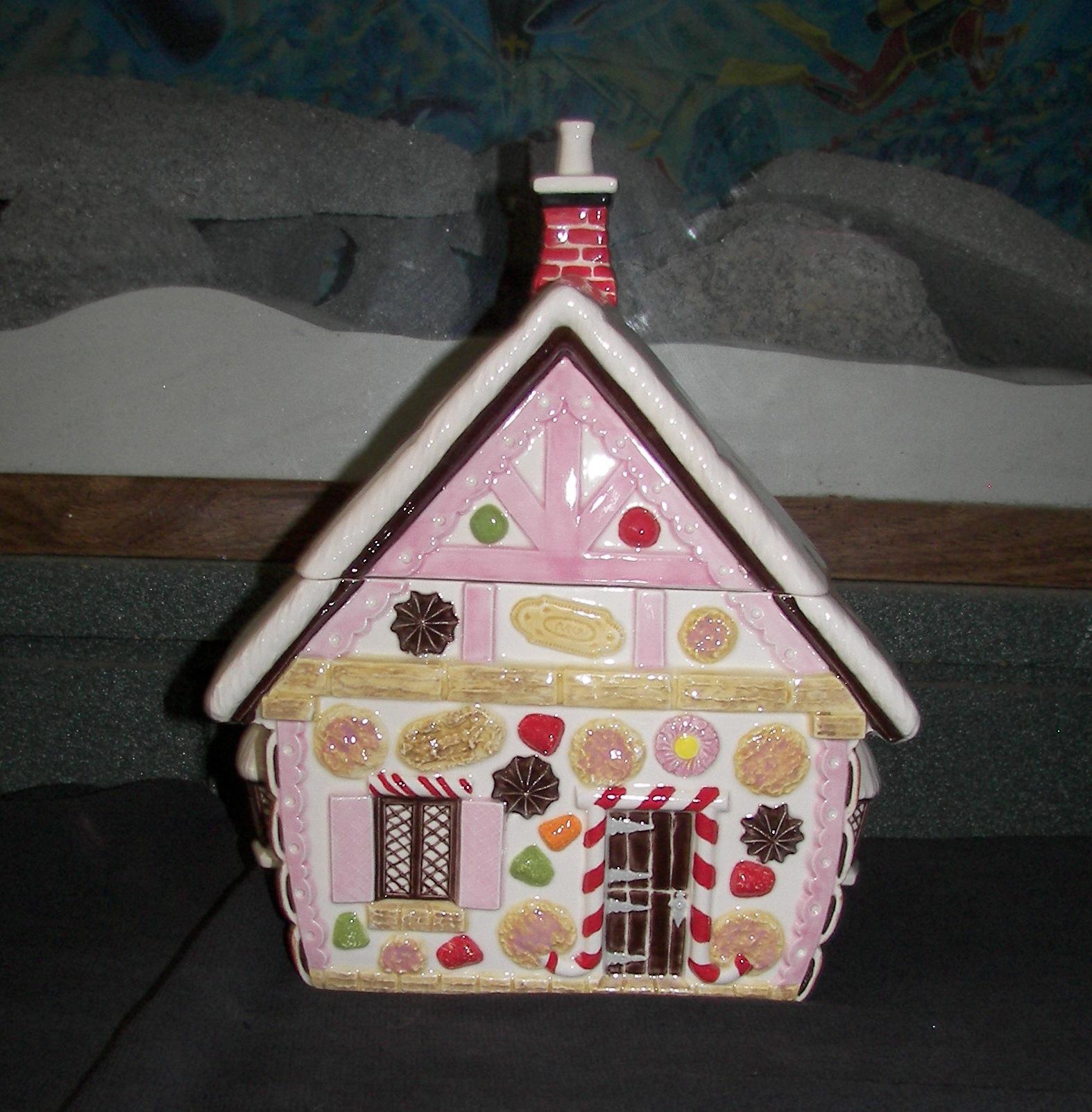 Ready to Paint Ceramic Bisque Duncan Ginger Bread House Cookie Jar or ...