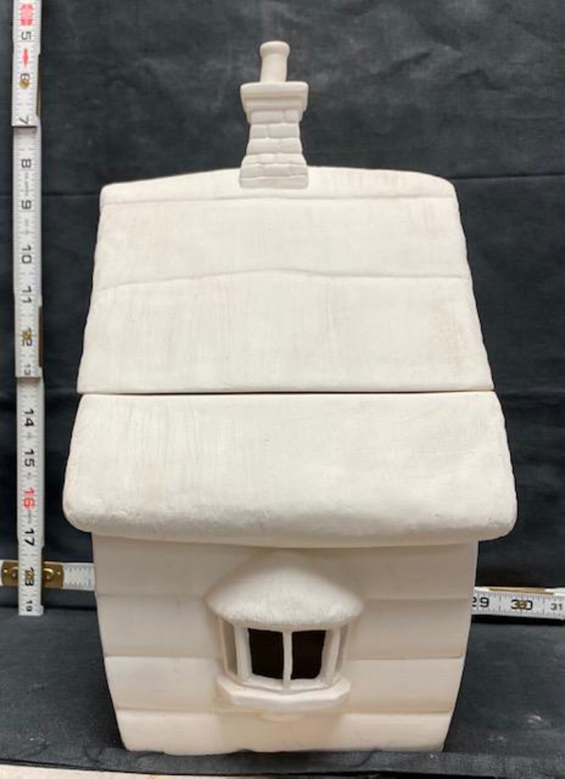 Ready to Paint Ceramic Bisque Duncan Ginger Bread House Cookie Jar or ...