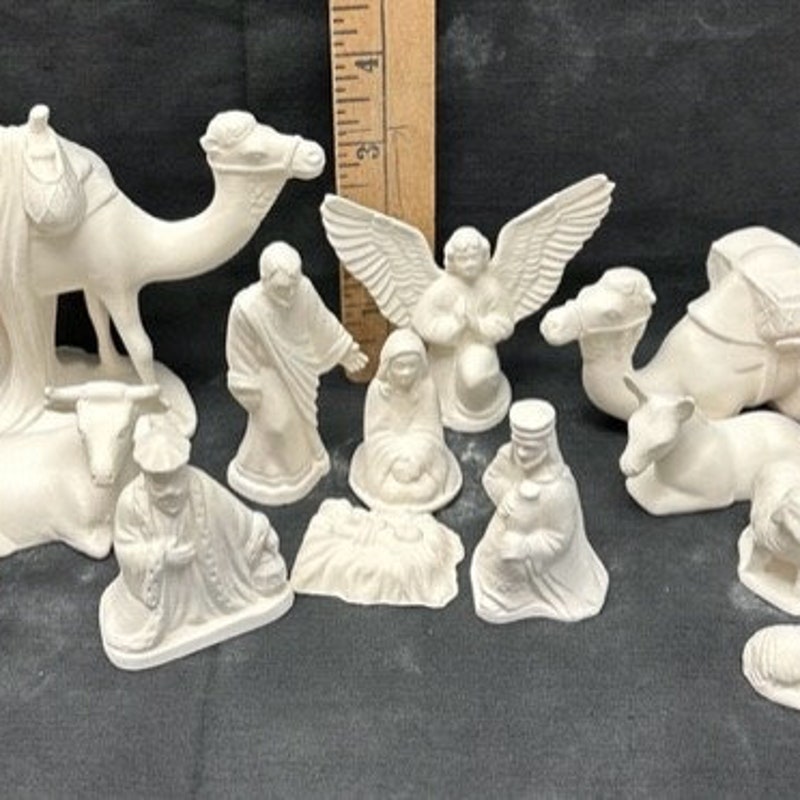 Ceramic Nativity Set - Etsy