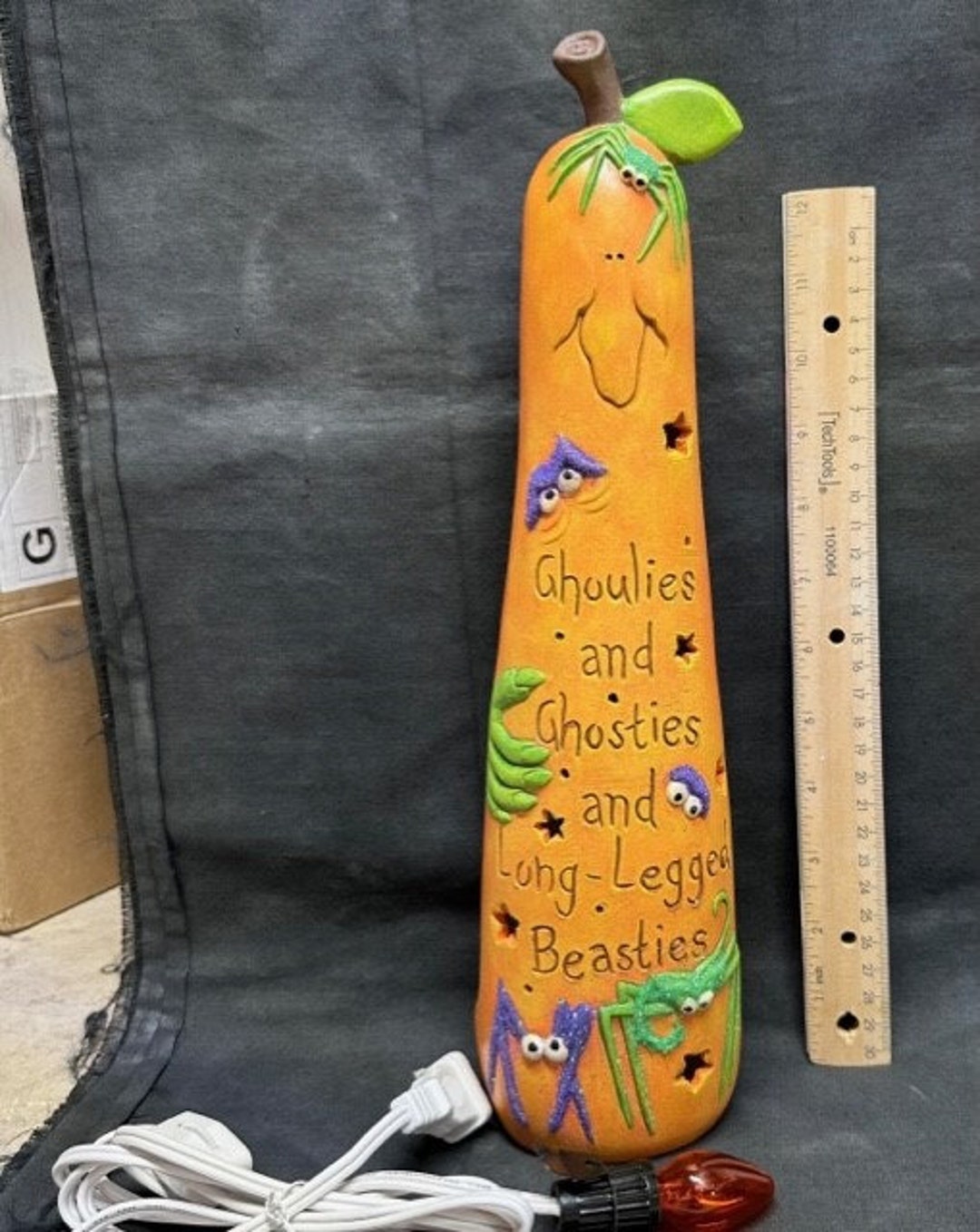 Finished Clay Magic Large Silly Light up Pumpkin - Etsy