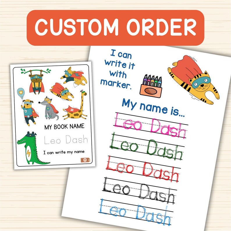 Custom Name Tracing Worksheet | Personalized Writing Practice ...