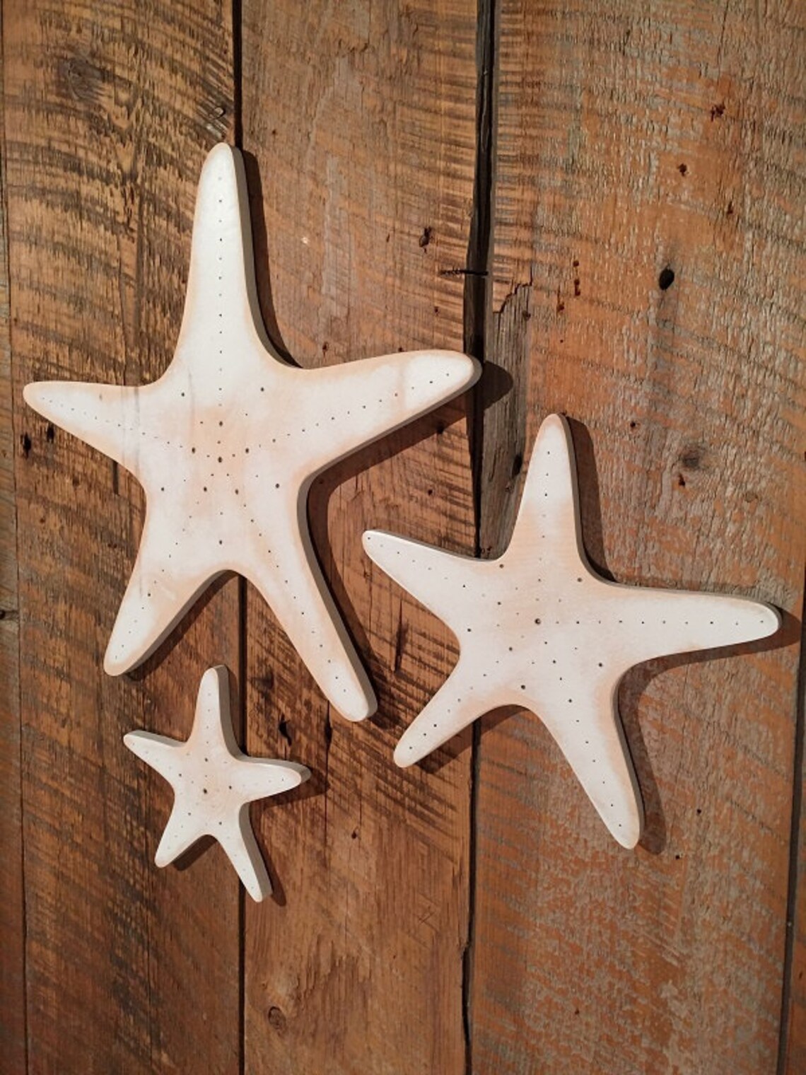 Set of 3 Star Fish - Wall Art Indoor Ocean Beach Decoration - Etsy