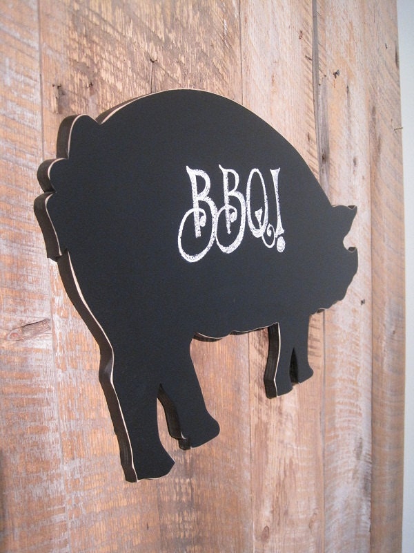 Chalkboard Pig 21" - Wall Art - Etsy