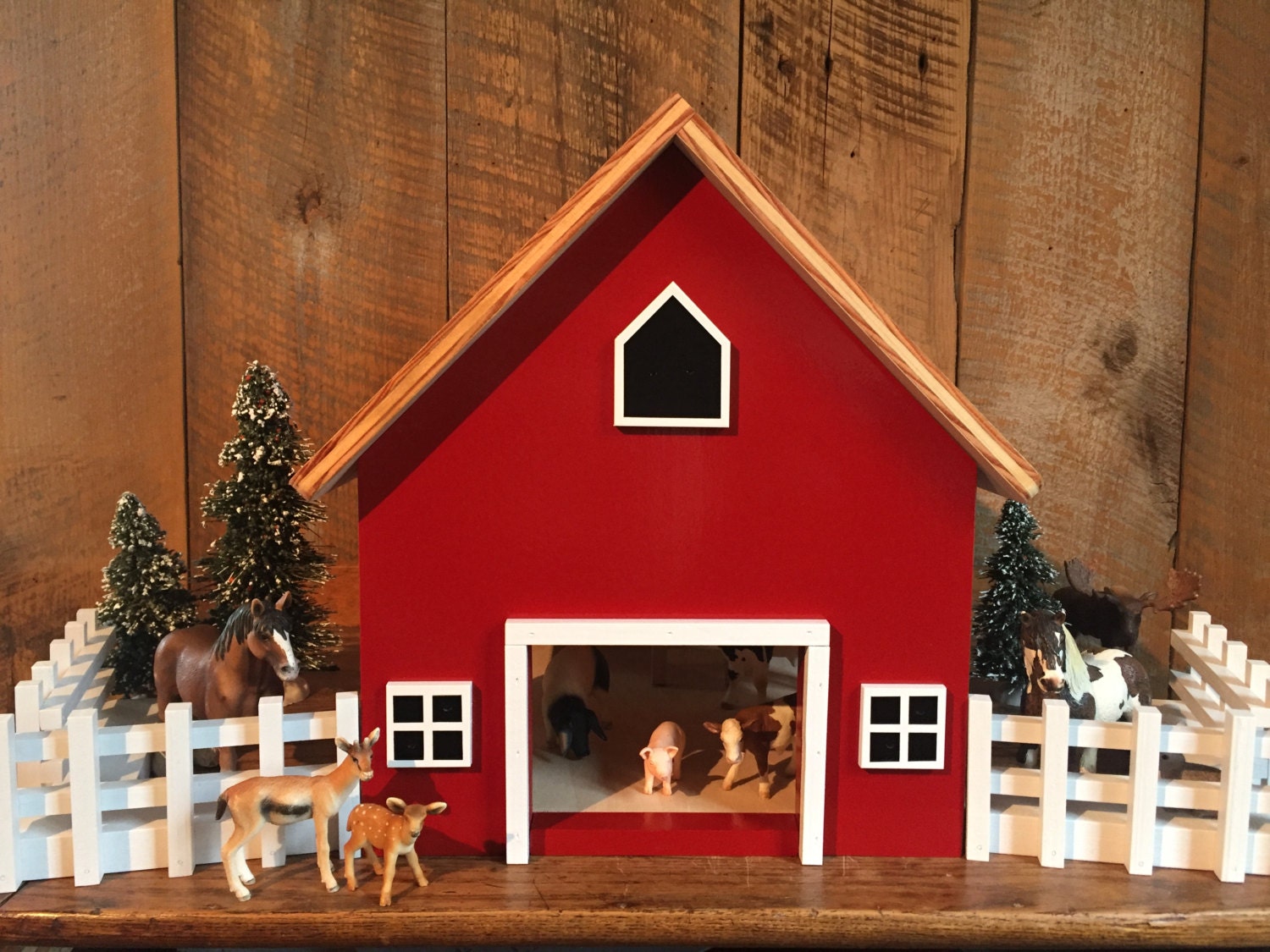 Parker Kids Hardwood Toy Barn Made to Order - Etsy