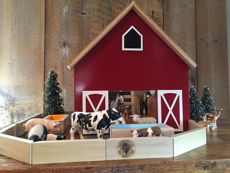 Addison Kids Hardwood Toy Barn Made to Order - Etsy