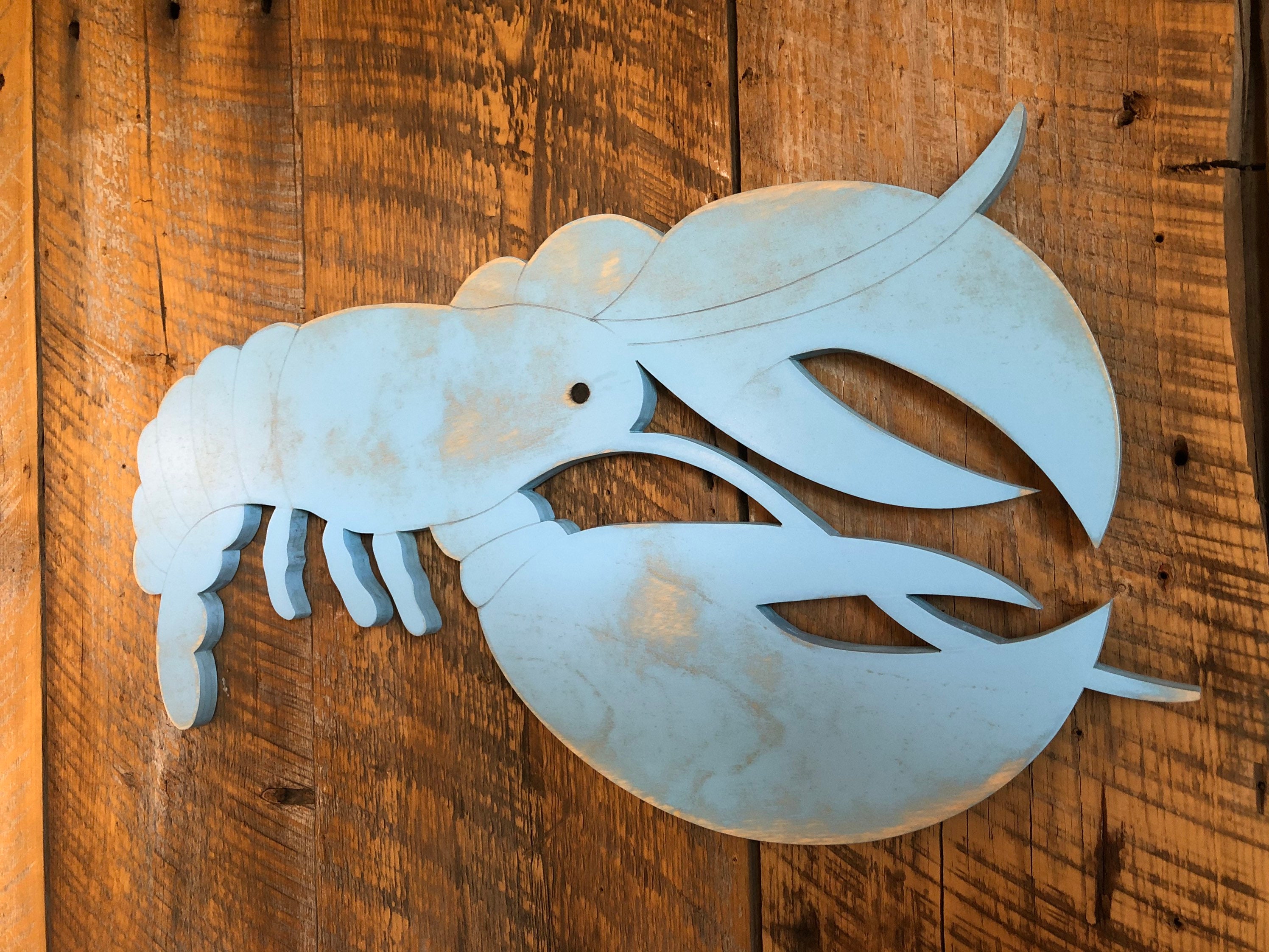 Wooden Lobster Sign Wall Art Indoor Ocean Beach Decoration | Etsy