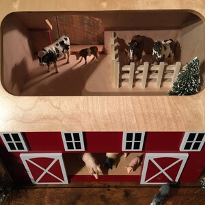 Ethan- Large Kids Hardwood Toy Barn - Made to Order - Etsy