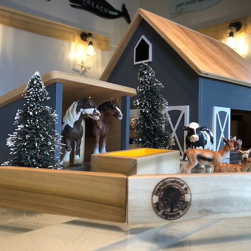 Bailey Kids Hardwood Toy Barn Made to Order - Etsy