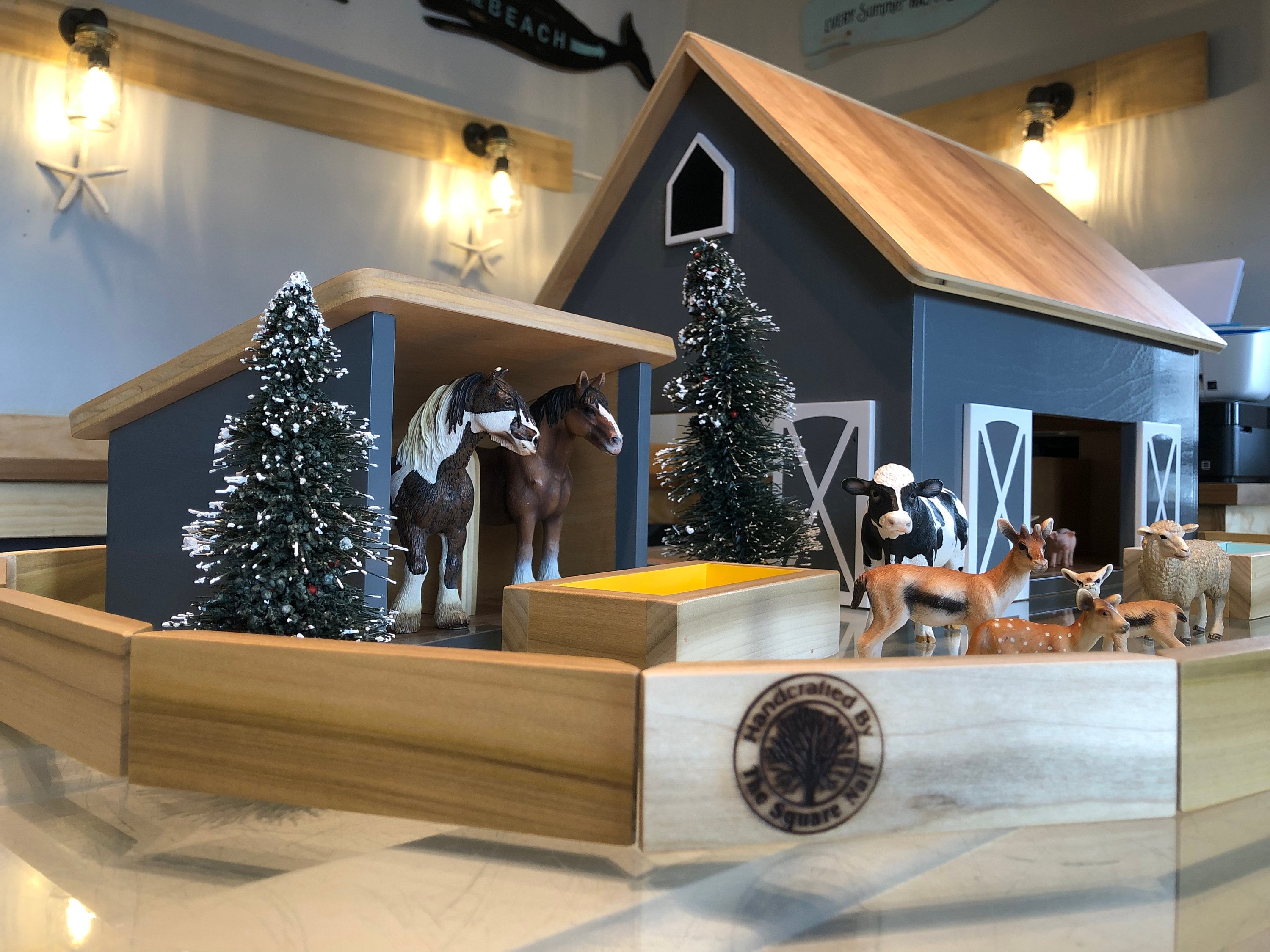 Finnegan - Kids Hardwood Toy Barn - Made to Order - Etsy