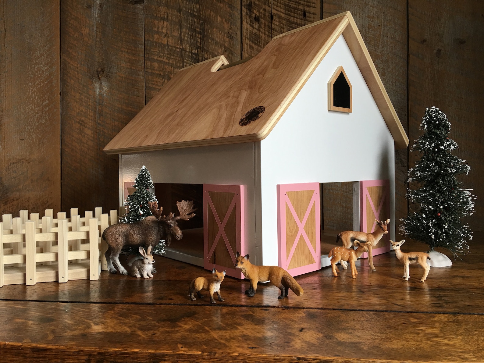 Allie - Kids Hardwood Toy Barn - Etsy