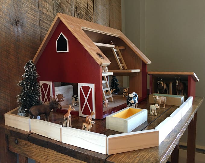 Rustic Toy Barn - Etsy