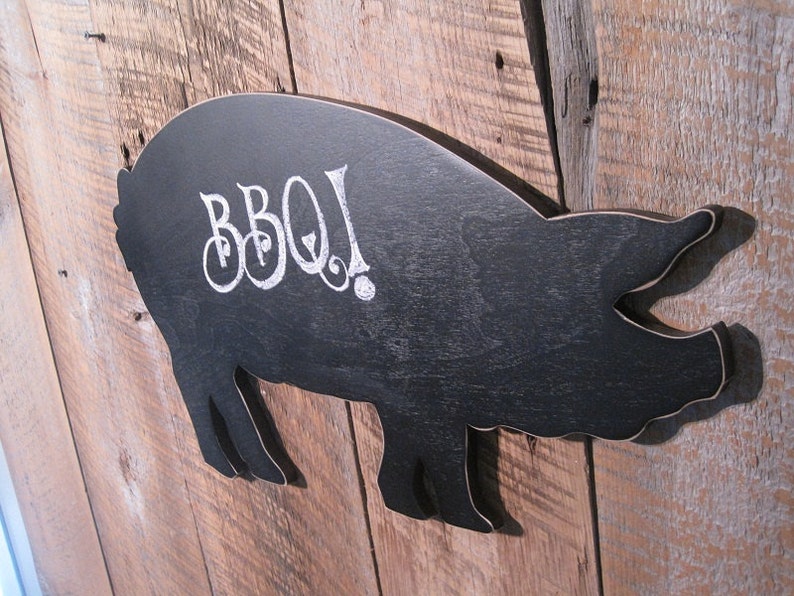 Chalkboard Pig 21" - Wall Art - Etsy