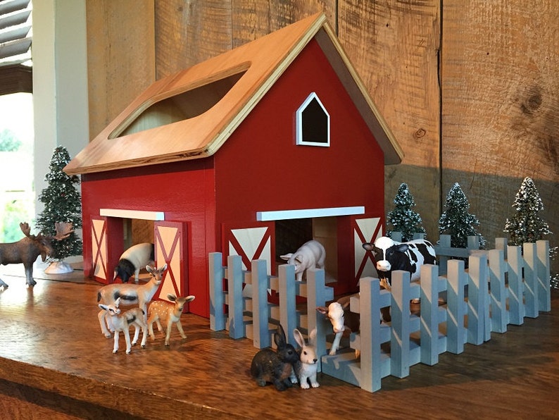Hayden - Kids Hardwood Toy Barn - Made to Order - Etsy