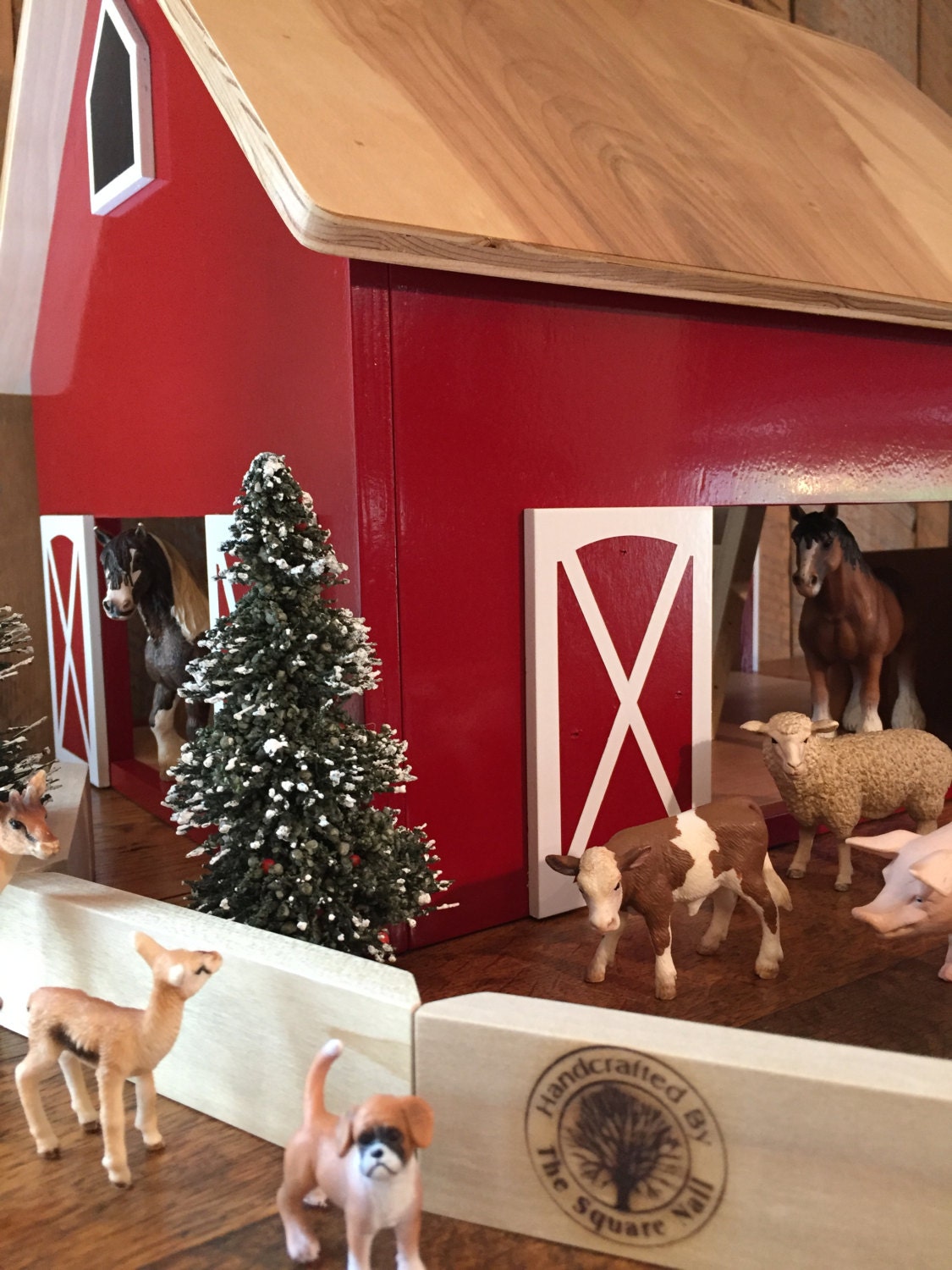 Addison Kids Hardwood Toy Barn Made to Order | Etsy