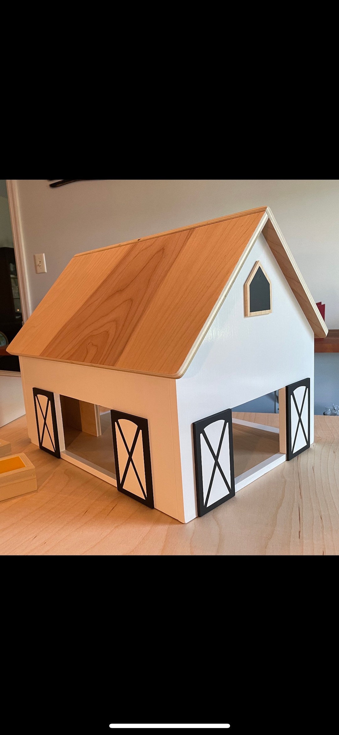 Kids Hardwood Toy Barn - Made to Order - Etsy