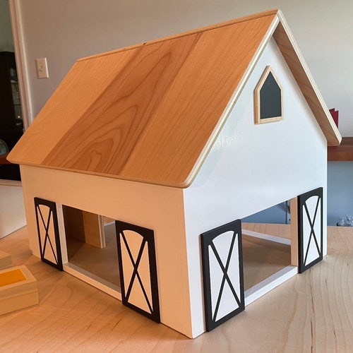 Kids Hardwood Toy Barn Made to Order - Etsy