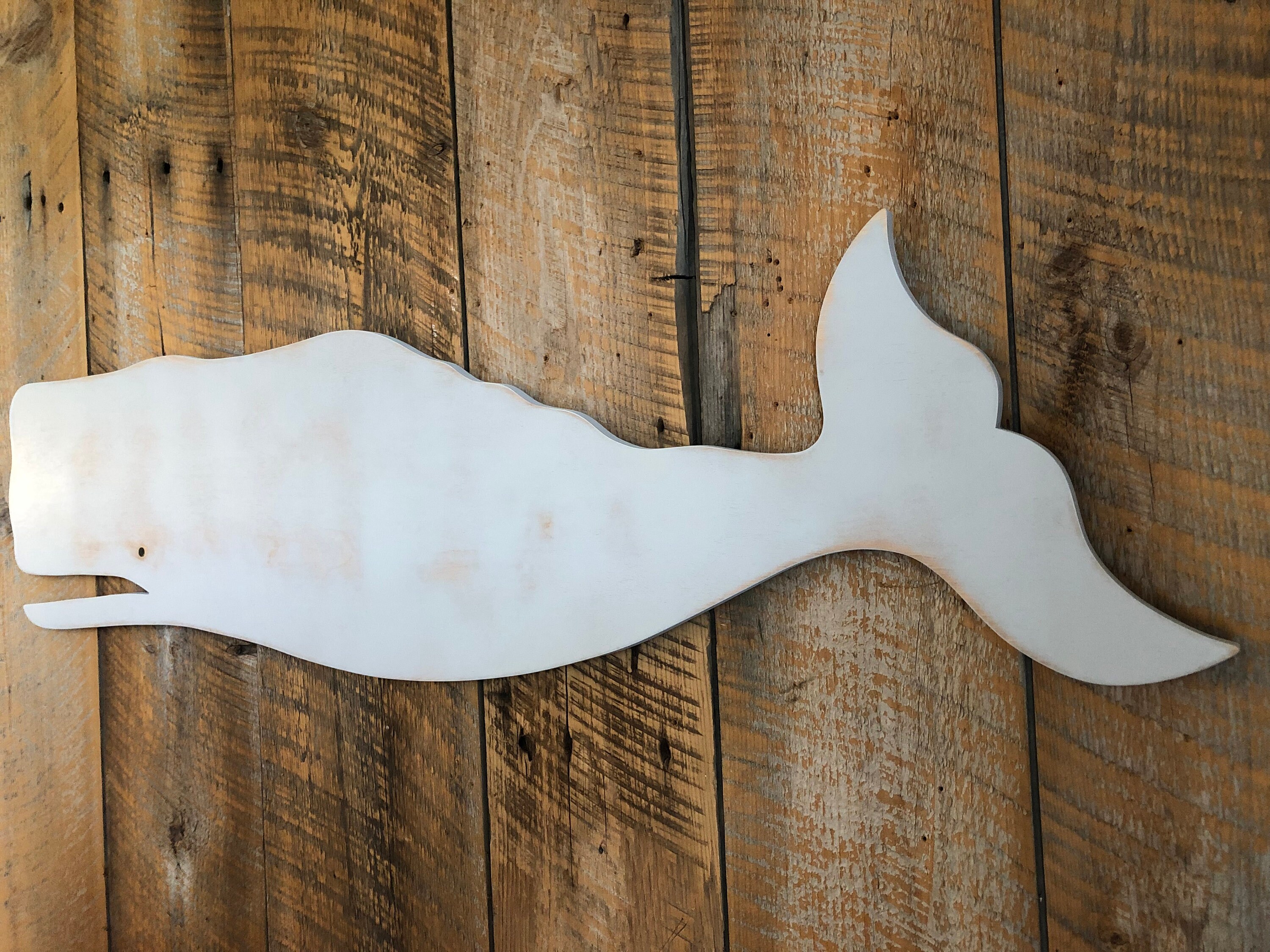 LARGE - 42" Wooden Whale - Wall Art Indoor Ocean Beach Decoration - Etsy