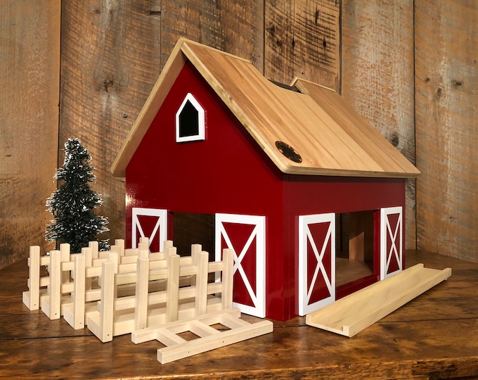 Rustic Toy Barn - Etsy