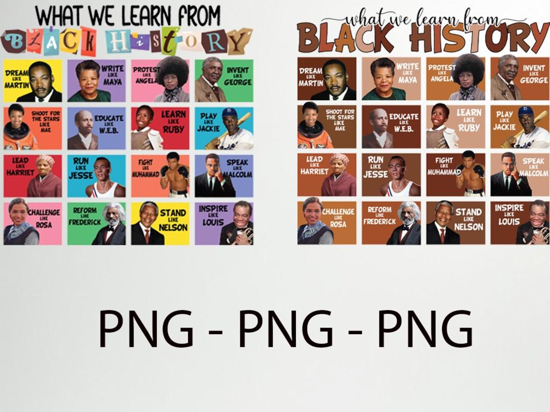 What We Learn From Black History PNG, Black History Month Png,black ...