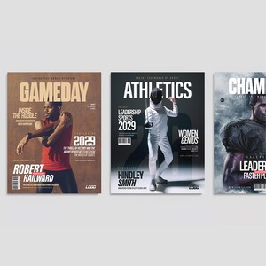 6 Sport Magazine Cover Templates – Editable US Letter Layouts in Ai ...