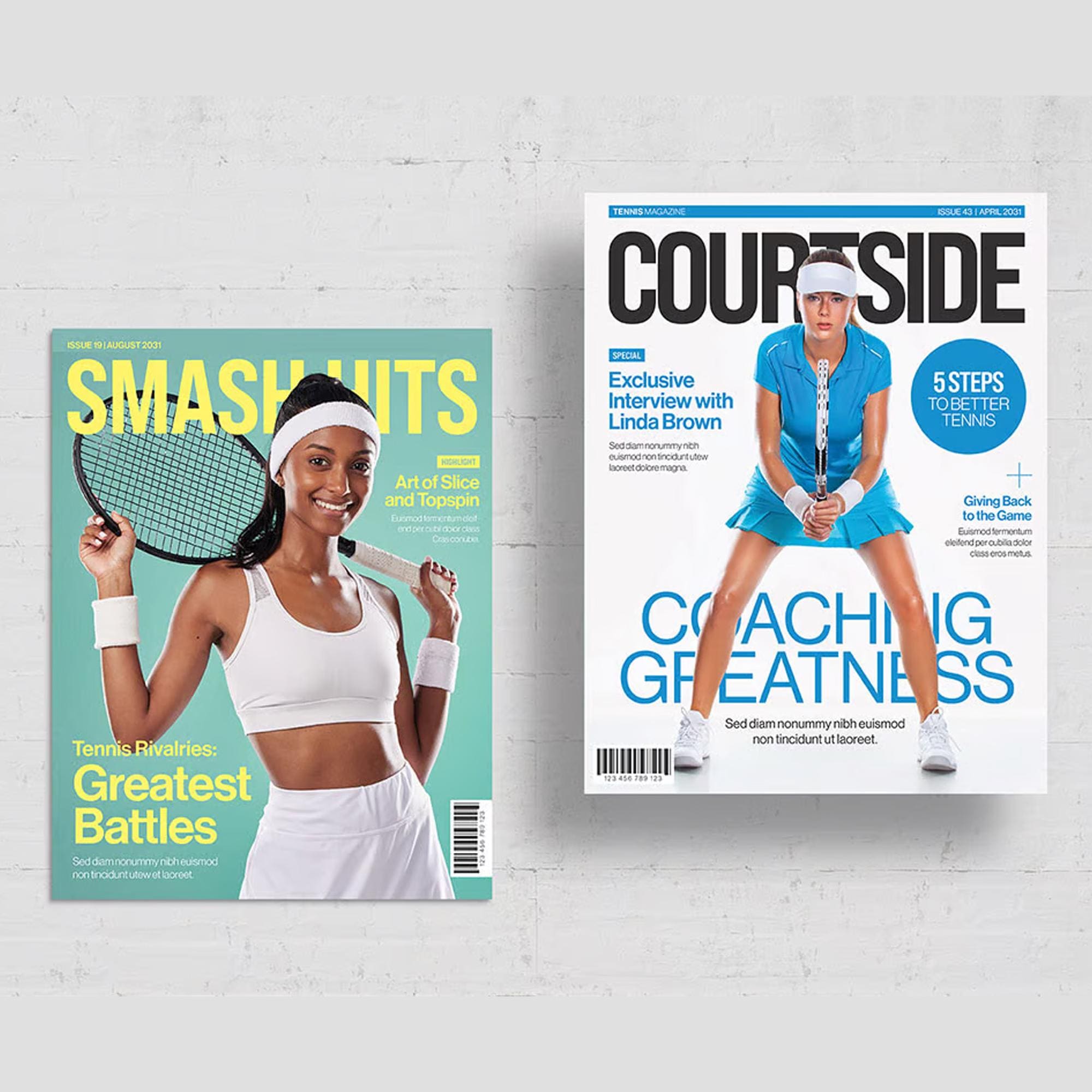 Tennis Magazine Cover Templates – PSD, AI, EPS | Editable Sports Flyer ...