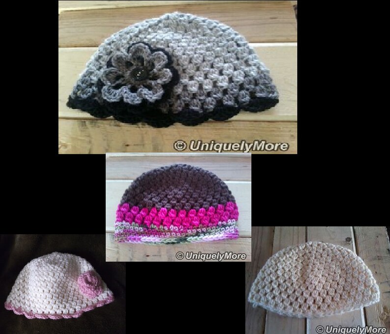 Cluster Hat Crochet Pattern DIY Crochet Instructions - Etsy