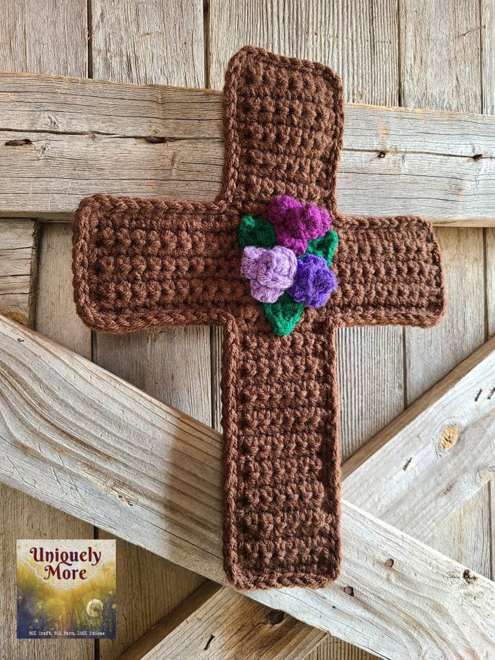Cross Wall Hangingmade to Orderdoor Hangingcrossflower - Etsy