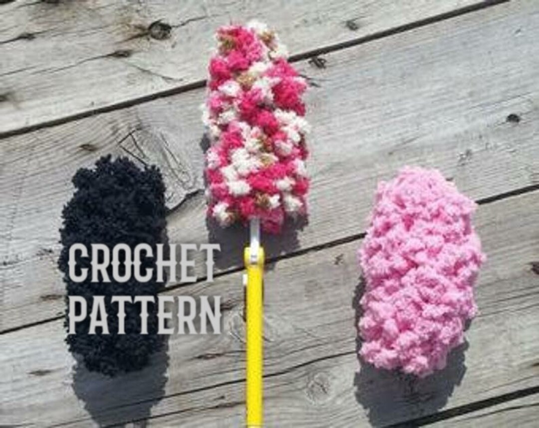 Crochet Pattern, Duster Cover, Reusable Duster Cover, Dusting Wand ...
