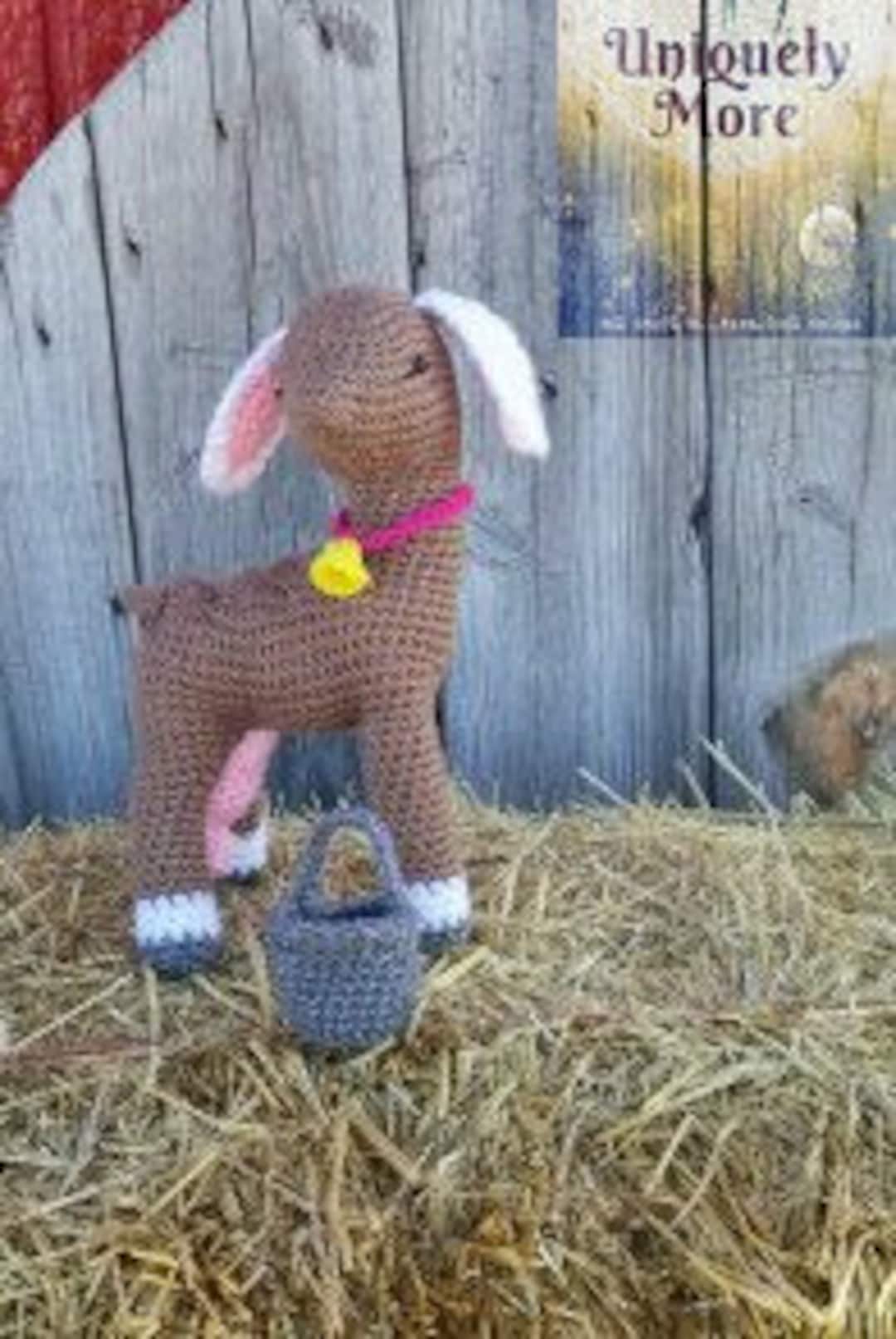 Goat Stuffy,crocheted Goat,goat Toy,dairy Goat,dairy Goat Stuffy,nubian ...