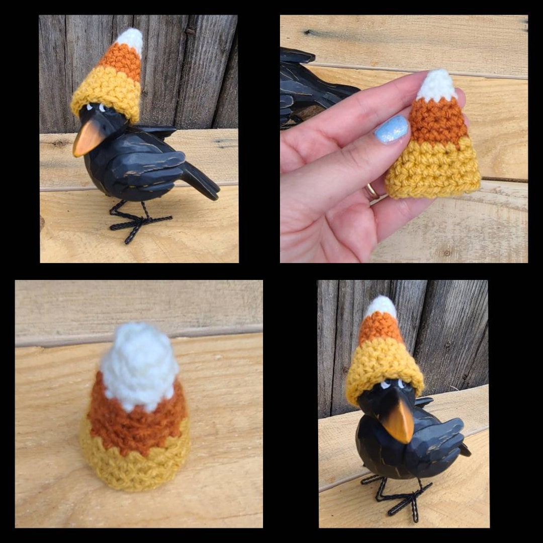 Crow Not Included/ Candy Corn Crow Hat/ Candy Corn Hat/ Judgmental Crow ...