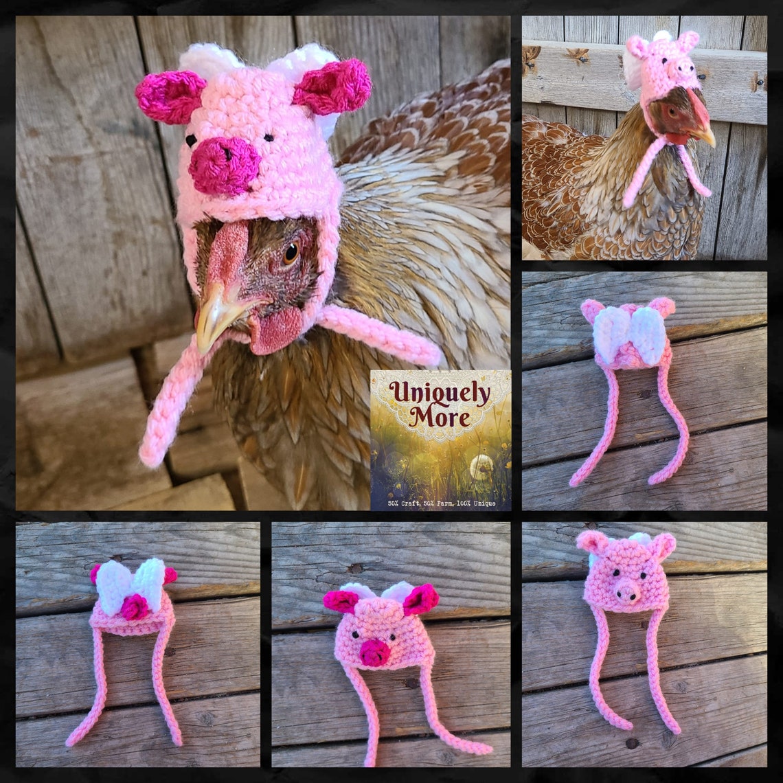 Crochet Pattern / When Pigs Fly Hat for Chickens / Flying Pig | Etsy