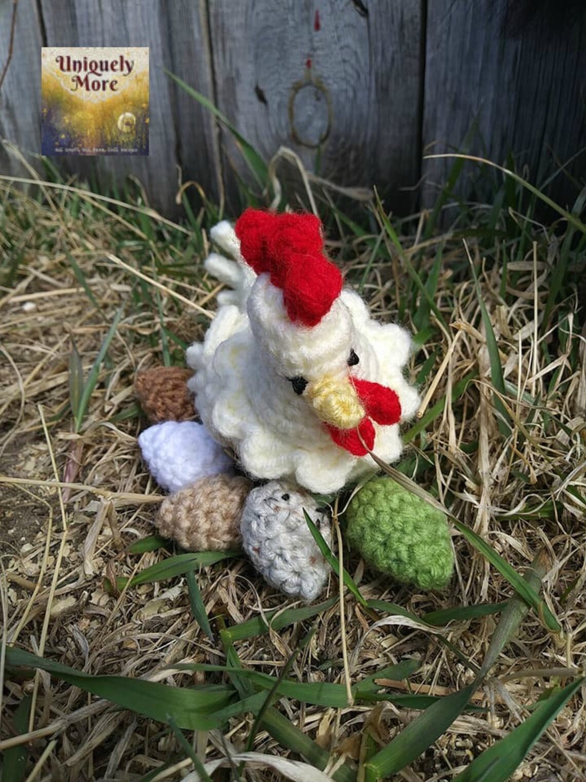 1 Chicken and 5 Eggs / Plush Chicken / Chicken Stuffy / - Etsy