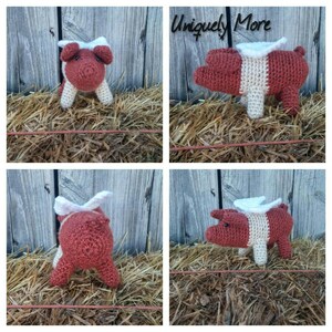 Flying Pig, When Pigs Fly,pig With Wings,custom Made,crochet Farm ...