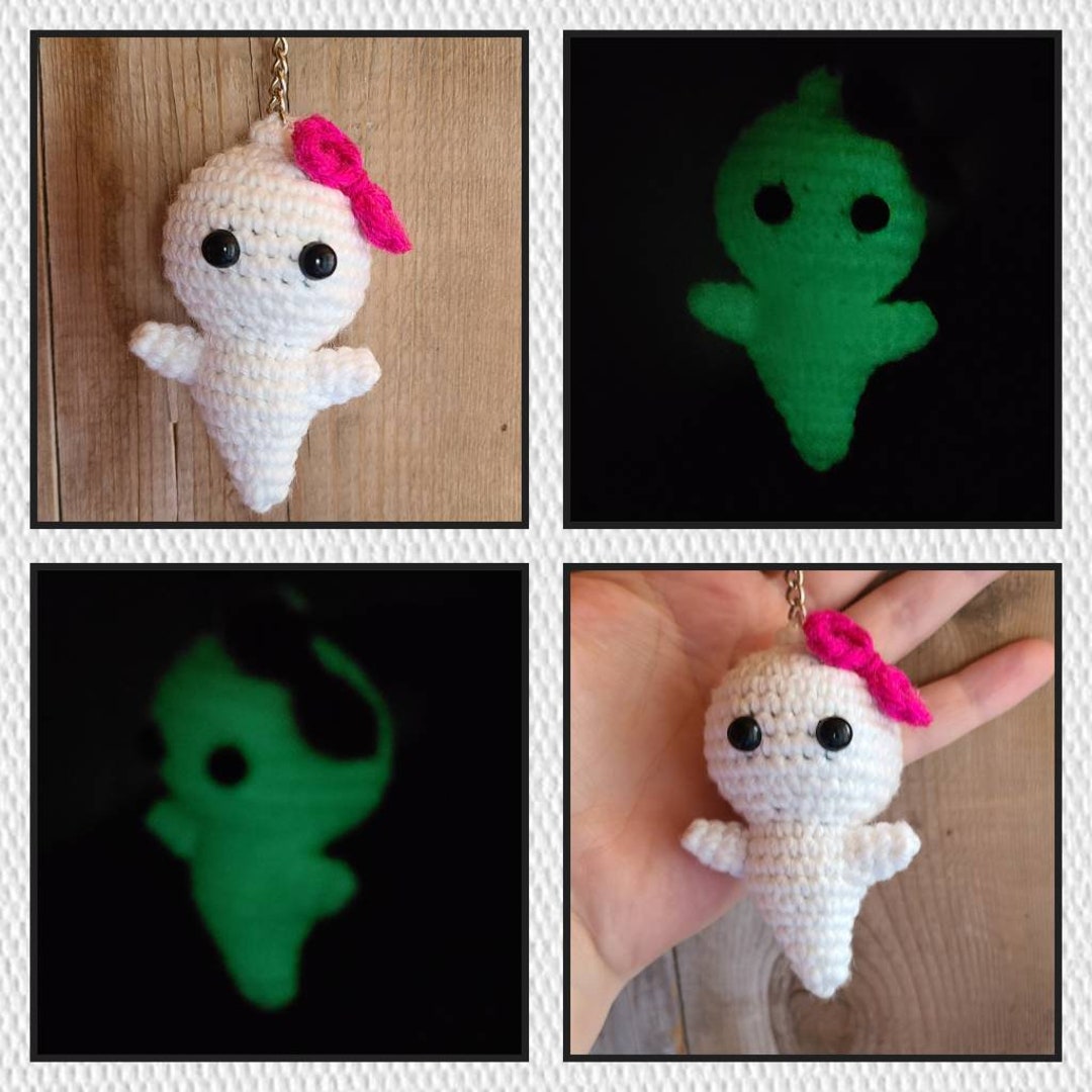 Ghost Keychain / Glow in the Dark / Glow in the Dark Ghost / Halloween ...