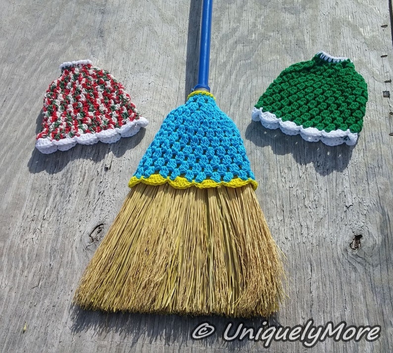 Crochet Pattern / Cluster Broom Cover / Broom Cover / Broom | Etsy