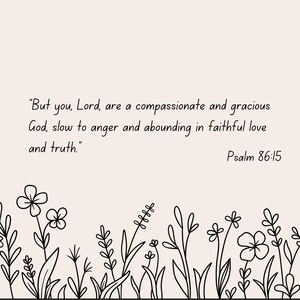 Printable Postcard Verse – Christian Thank You Card, Religious Digital ...