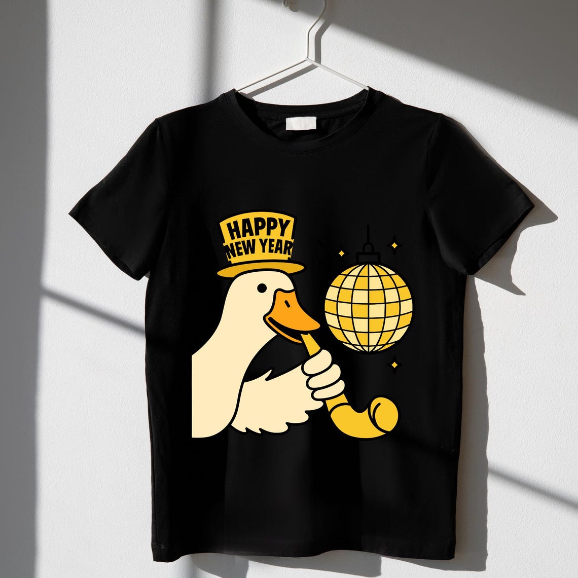 Funny New Year Silly Goose PNG, Happy New Year Goose Sublimation, New ...