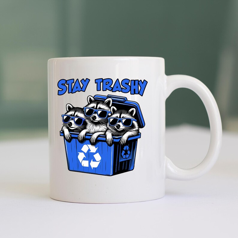 Stay Trashy Raccoon Squad PNG SVG: Funny Animal Lover Design (digital ...