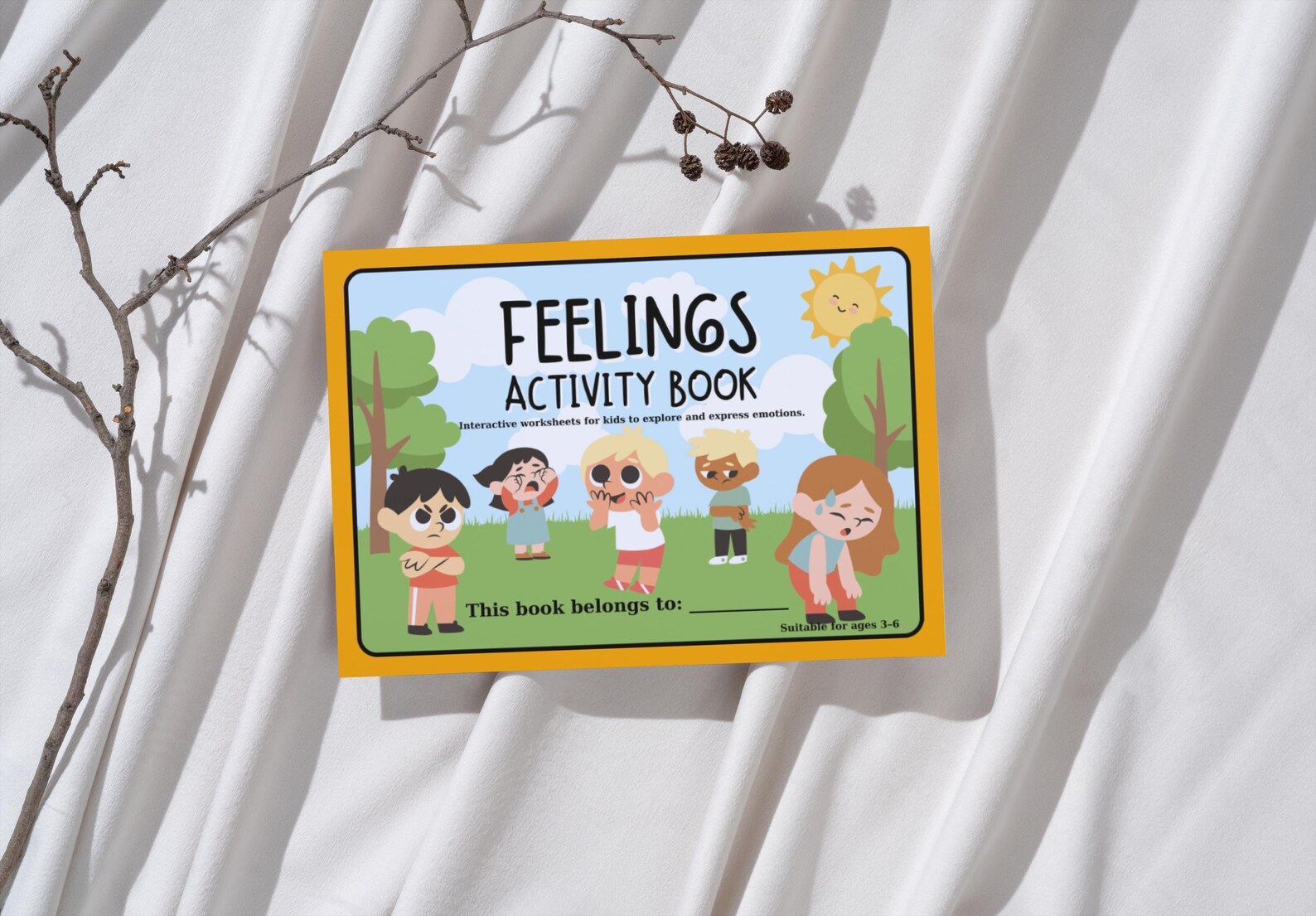 Printable Feelings Activity Book for Kids – Emotions SEL Worksheets ...