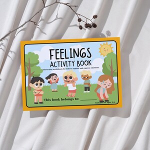 Printable Feelings Activity Book for Kids – Emotions SEL Worksheets ...