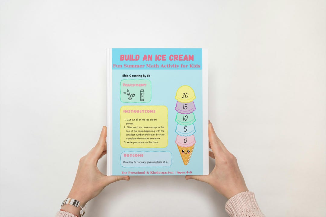 Build an Ice Cream – Skip Counting by 5s | Summer Math Activity for ...
