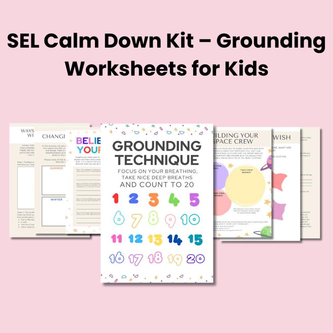 Calm Down Kit for Kids: Grounding & Coping Skills Activities (PDF ...