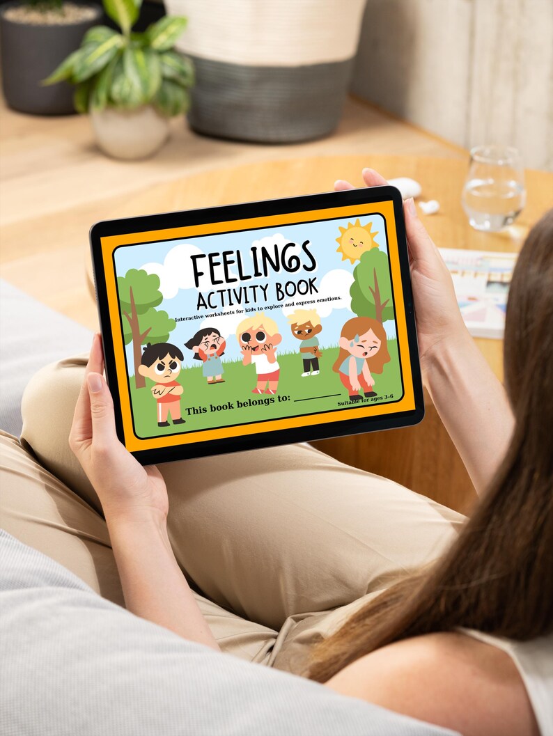 Printable Feelings Activity Book for Kids – Emotions SEL Worksheets ...