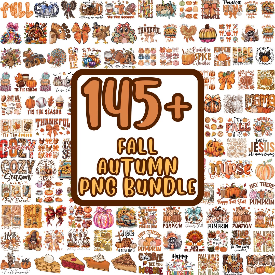 Fall Bundle Png, Fall Bundle Png, Autumn Bundle Png, Thanksgiving ...