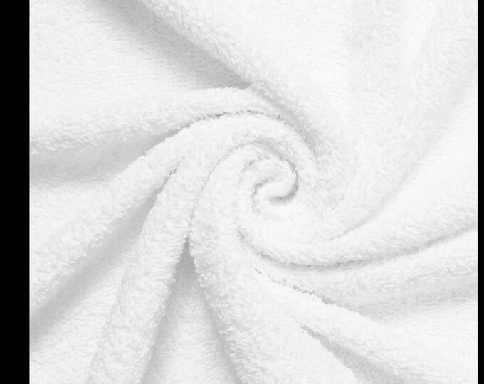 White Terry – Fabric by the Yard – Absorbent – Sewing, Crafts - Etsy