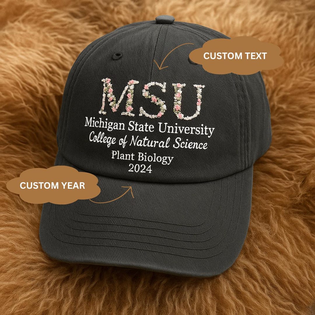 Custom Graduation Hat – Personalized Embroidered Cap With University ...