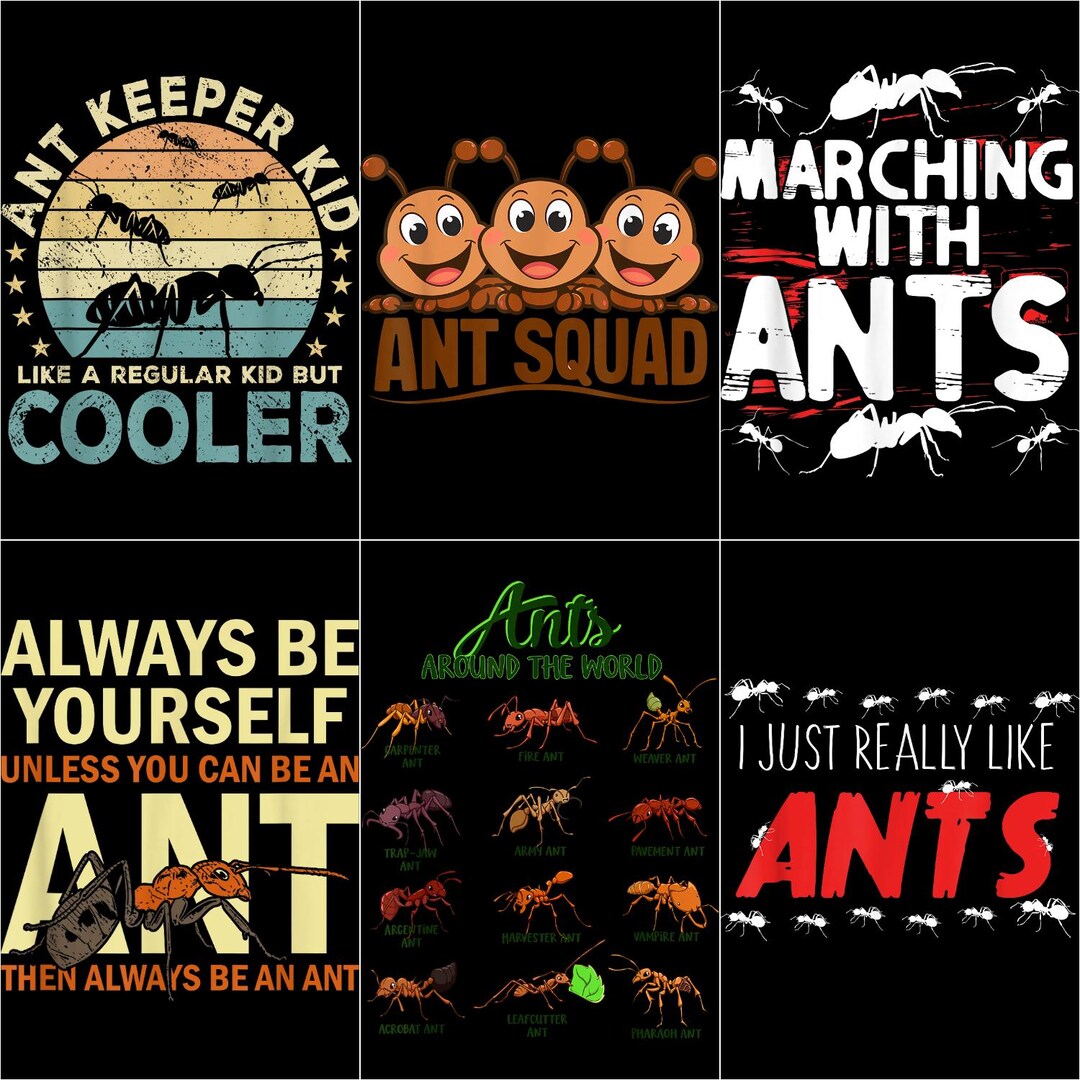 Ant Keeper Ant Squad T-shirt PNG | Funny Ants Graphic for Insect Lovers ...