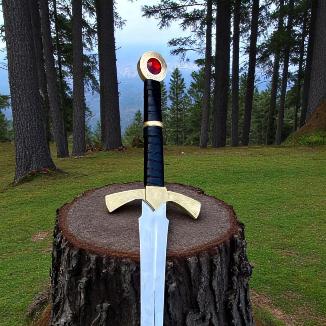 Handcrafted Goldryn Sword – Medieval Regal Design With Gold Finish ...